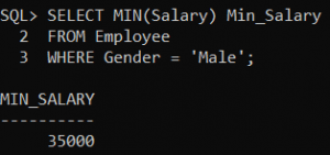 MIN Function in Oracle with Examples - Dot Net Tutorials