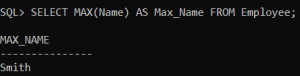 MAX Function in Oracle with Examples - Dot Net Tutorials