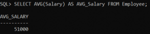 AVG Function in Oracle with Examples - Dot Net Tutorials