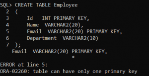 Primary Key Constraints in Oracle with Examples - Dot Net Tutorials