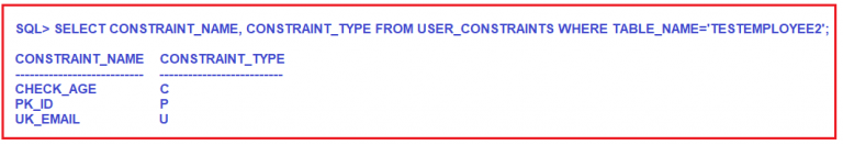 How to Create user defined Constraint name in Oracle - Dot Net Tutorials