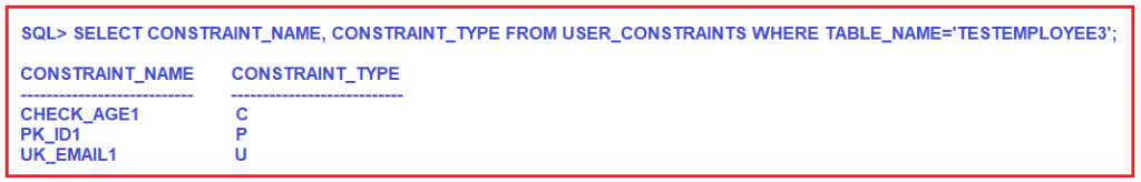 How To Create User Defined Constraint Name In Oracle Dot Net Tutorials
