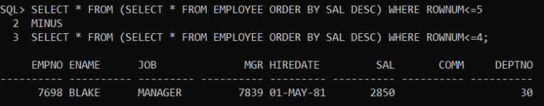 Inline View Subquery in Oracle with Examples - Dot Net Tutorials