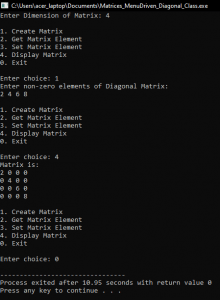 Menu Driven Program for Matrices in C and C++ - Dot Net Tutorials