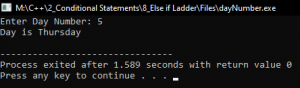 Else If Ladder in C++ with Example - Dot Net Tutorials