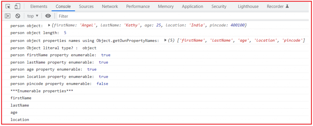 How to Show or Hide a Property using Property Descriptors in JavaScript