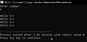 Do While Loop in C++ with Example - Dot Net Tutorials