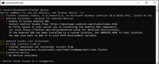 Flutter Installation - Dot Net Tutorials
