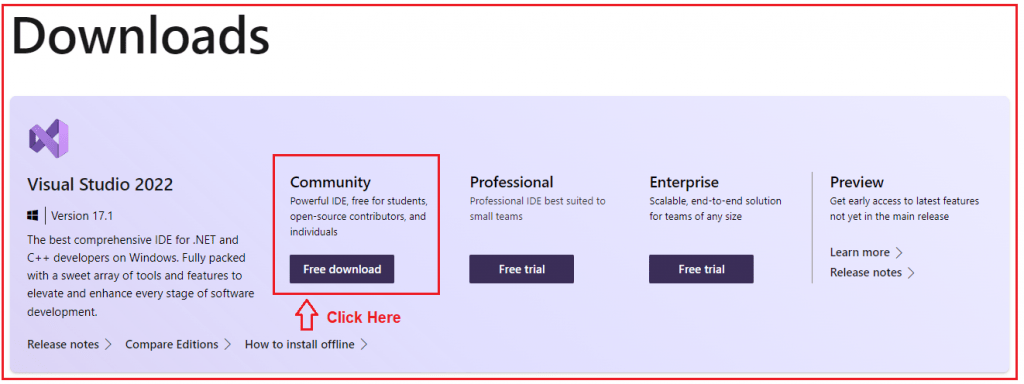 How to Download and Install Visual Studio - Dot Net Tutorials