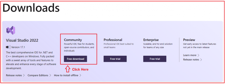 How to Download and Install Visual Studio - Dot Net Tutorials