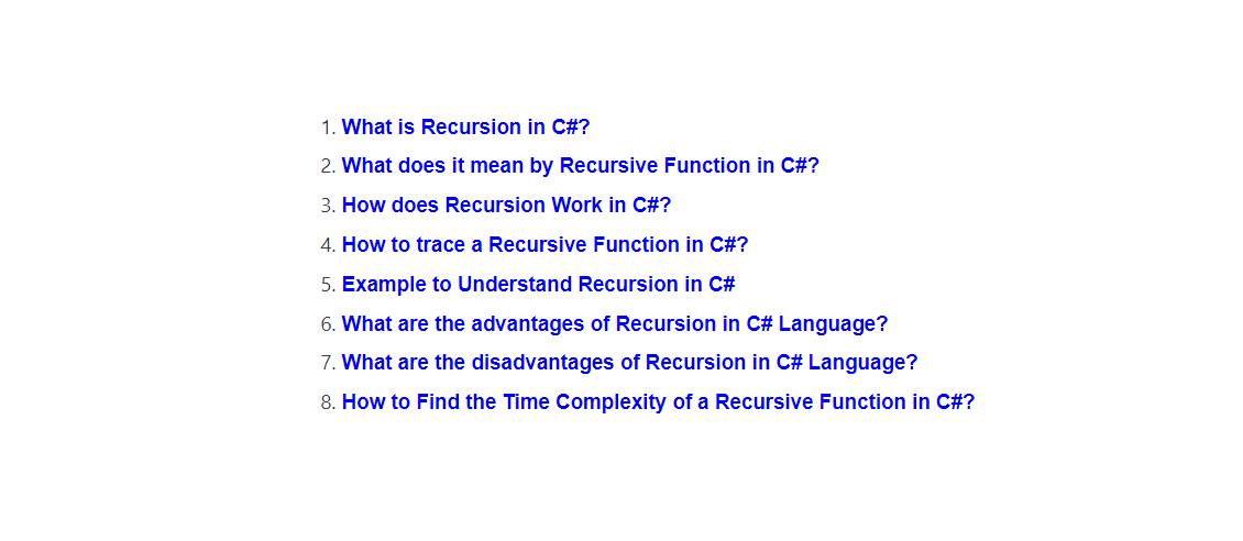 Recursion In C With Examples Dot Net Tutorials