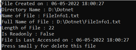 Working With Fileinfo And Directoryinfo Classes C# Program To Get File