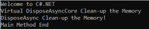 Asynchronous Disposable in C# 8 with Examples - Dot Net Tutorials