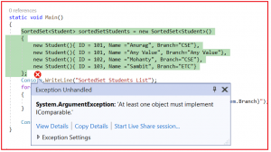 Generic SortedSet Collection Class in C# - Dot Net Tutorials
