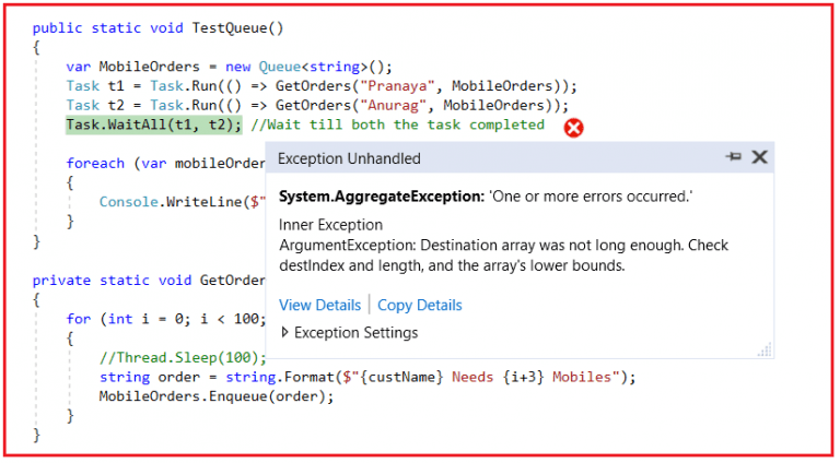Concurrentqueue Collection Class In C Dot Net Tutorials 7133