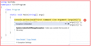 Command Line Arguments in C# with Examples - Dot Net Tutorials