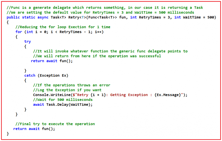 Retry Pattern In C With Examples Dot Net Tutorials