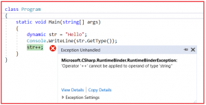 Dynamic Type in C# with Examples - Dot Net Tutorials
