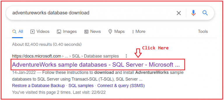 How to Download and Restore AdventureWorks Database