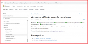 How to Download and Restore AdventureWorks Database