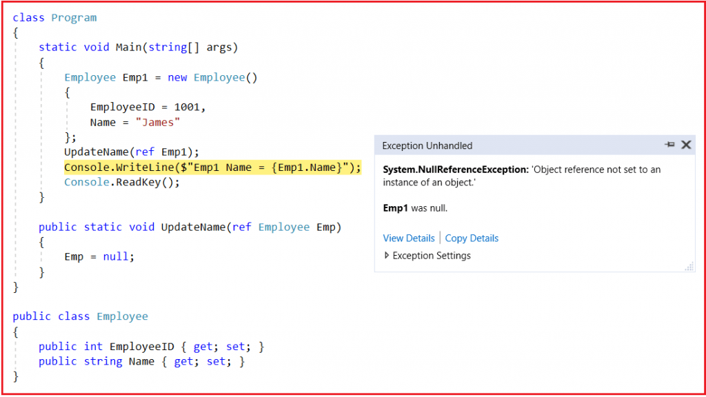 Call by Value and Call by Reference in C# - Dot Net Tutorials