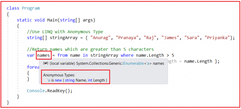 Var Keyword in C# with Examples - Dot Net Tutorials