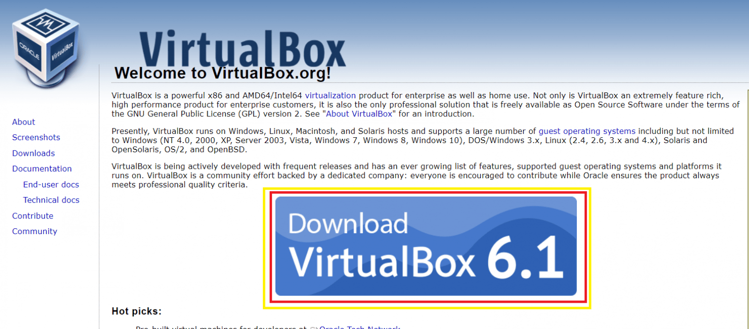 Downloading and Installing Oracle Virtual Box - Dot Net Tutorials