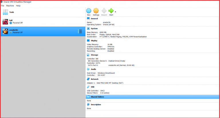 Creating Virtual Machine in Virtual Box and Installing Linux