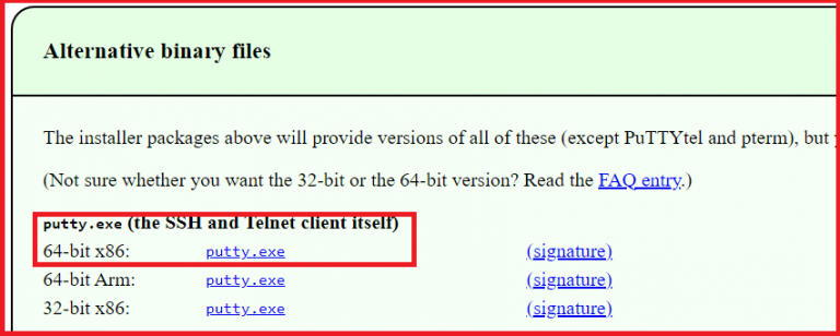Installing Putty Software and Testing Connections