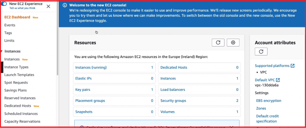 UI Changes in AWS - Dot Net Tutorials