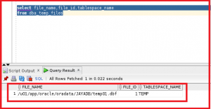 Query Data Files and Temp Files in Oracle - Dot Net Tutorials