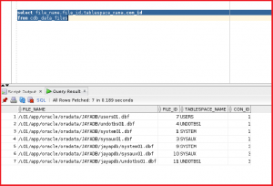 Query Data Files and Temp Files in Oracle - Dot Net Tutorials