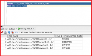 Query Data Files and Temp Files in Oracle - Dot Net Tutorials