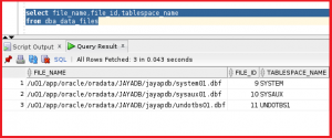 Query Data Files and Temp Files in Oracle - Dot Net Tutorials
