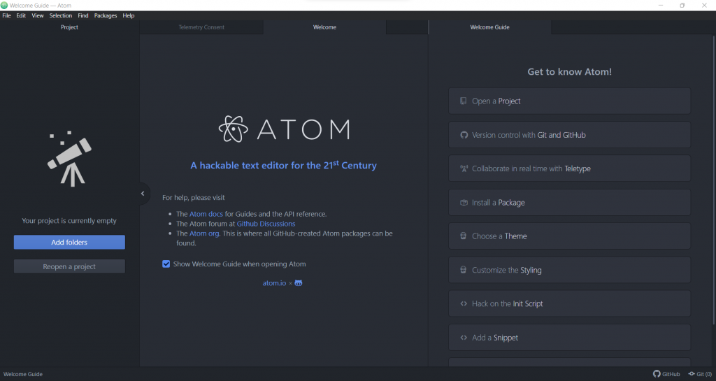 How to Download and Install ATOM - Dot Net Tutorials
