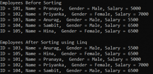How to Sort a List of Complex Type in C# - Dot Net Tutorials