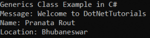 Generics in C# with Examples - Dot Net Tutorials