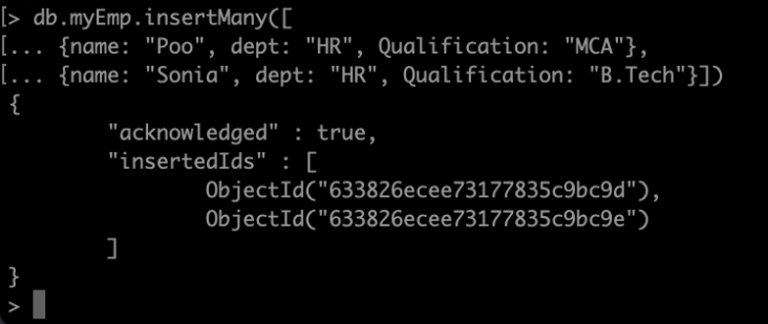 CRUD Operations in MongoDB - Dot Net Tutorials
