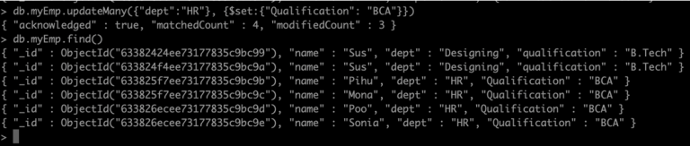 CRUD Operations in MongoDB - Dot Net Tutorials