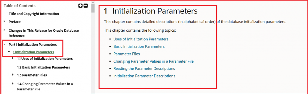 Types Of Initialization Parameters In Oracle Dot Net Tutorials