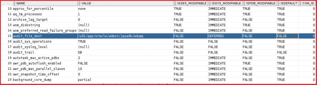 V$SYSTEM_PARAMETER vs V$SYSTEM_PARAMETER2