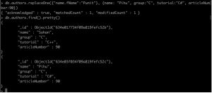Replace Document in MongoDB with Examples - Dot Net Tutorials