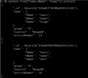 MongoDB Embedded Documents with Examples - Dot Net Tutorials
