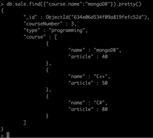 MongoDB Embedded Documents with Examples - Dot Net Tutorials