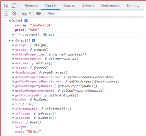 JavaScript Console Dir and DirXML Methods - Dot Net Tutorials