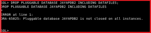 Drop Pluggable Database in Oracle - Dot Net Tutorials