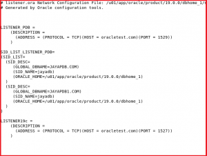 Static Listener in Oracle with Examples - Dot Net Tutorials