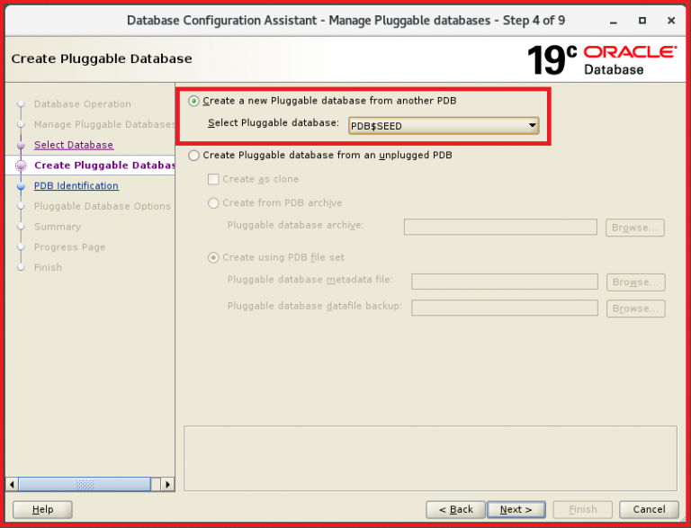Creating a new PDB for Tablespace Practice in Oracle