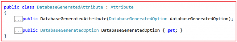 DatabaseGenerated Attribute in Entity Framework DatabaseGenerated Attribute in Entity Framework