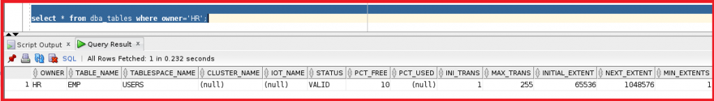 Queries for Tablespace in Oracle - Dot Net Tutorials